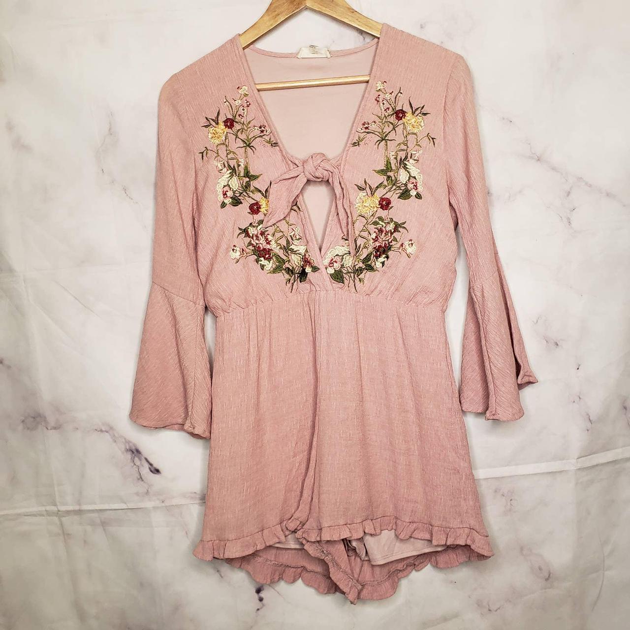 in very good condition ALTAR'D STATE Blush Pink Boho... - Depop