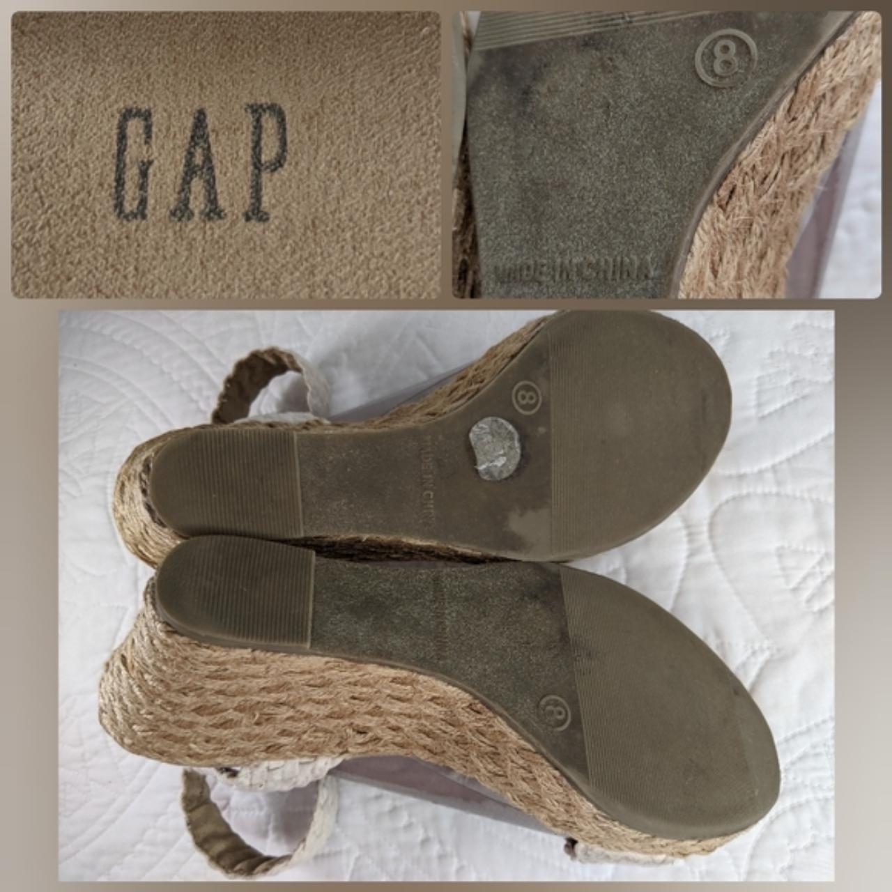 Gap | White Braided Straps Espadrille Wedges |... - Depop