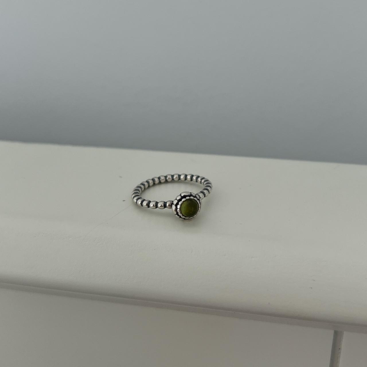 PANDORA August Birthstone Ring Size 56 In Great... - Depop