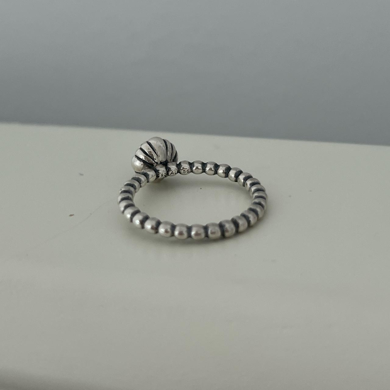 PANDORA August Birthstone Ring Size 56 In Great... - Depop