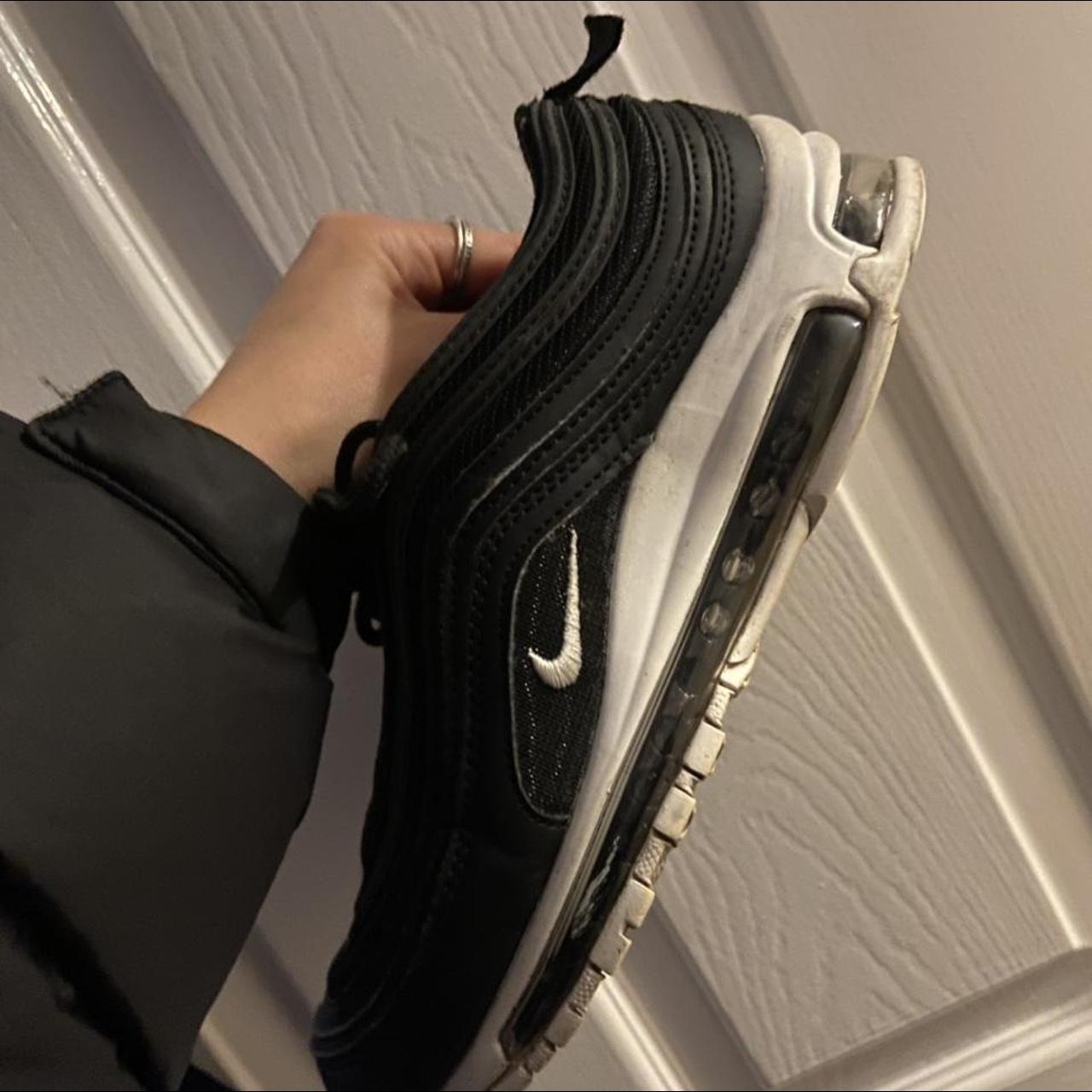 Nike 97s in black Photos have flash on and off!... - Depop
