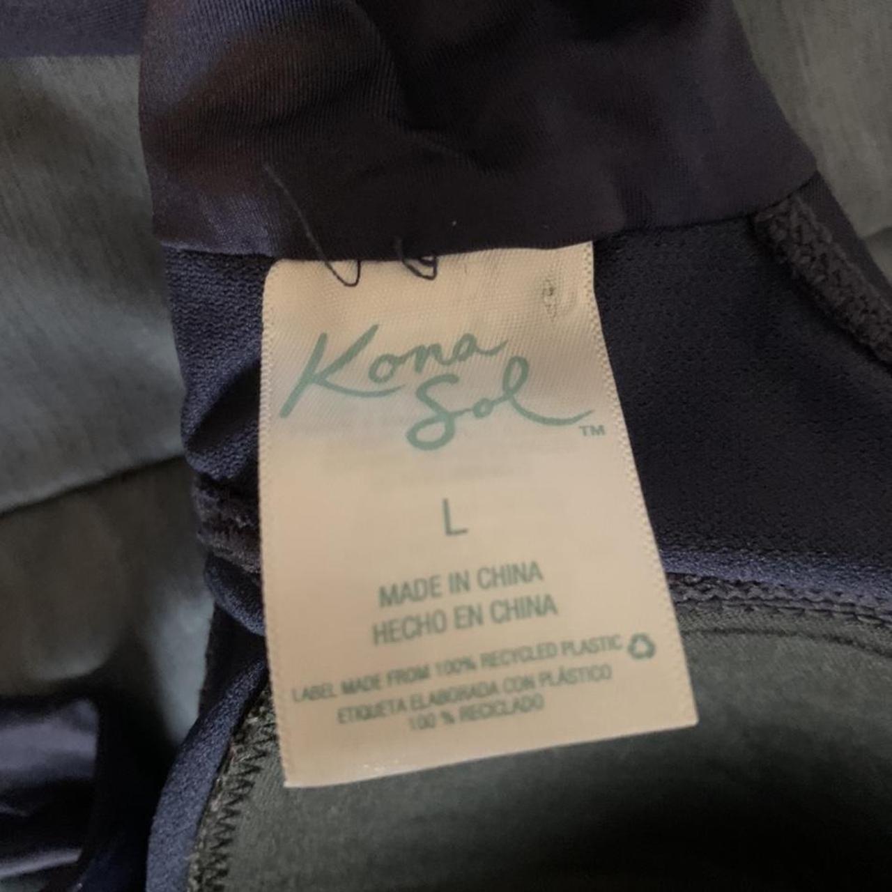 Kona Sol Bikini Top. Size L. It’s navy blue color,... - Depop