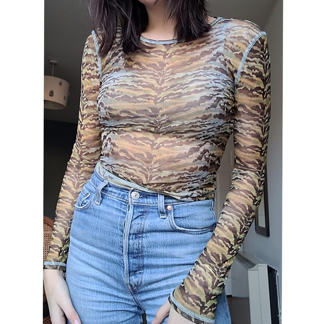 Mesh shirt from Urban Outfitters Super cool mesh... - Depop