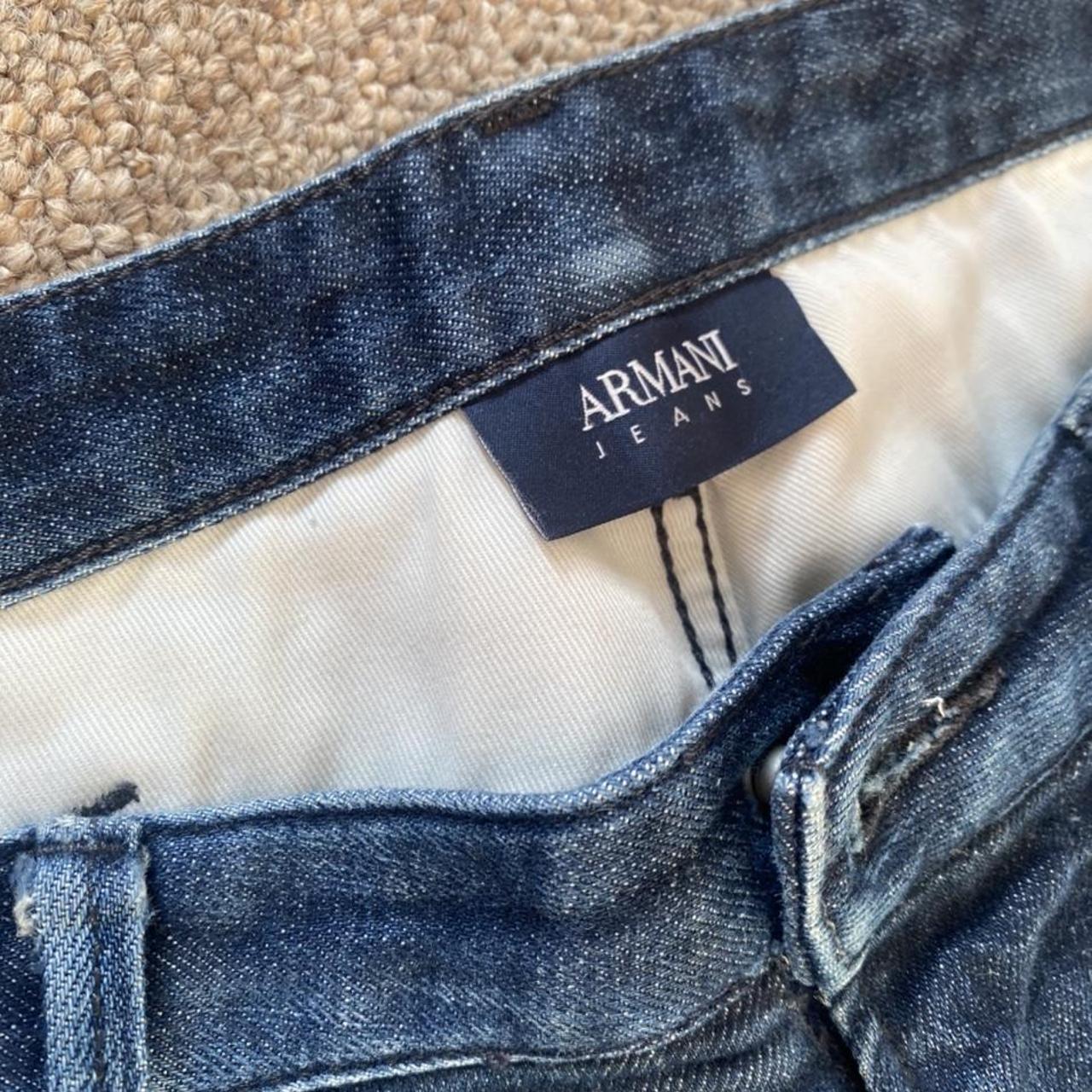Armani Jeans Men's Blue Jeans | Depop