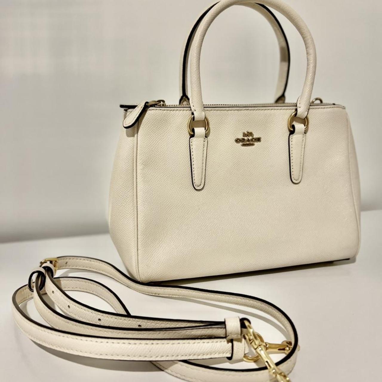 Coach white crossbody/ hand bag. In perfect... - Depop