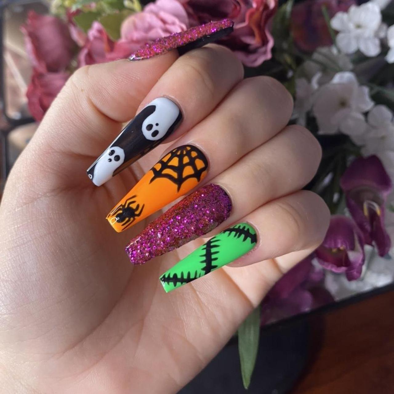 Spooky Halloween Nails 👻 Perfect for spooky szn... - Depop