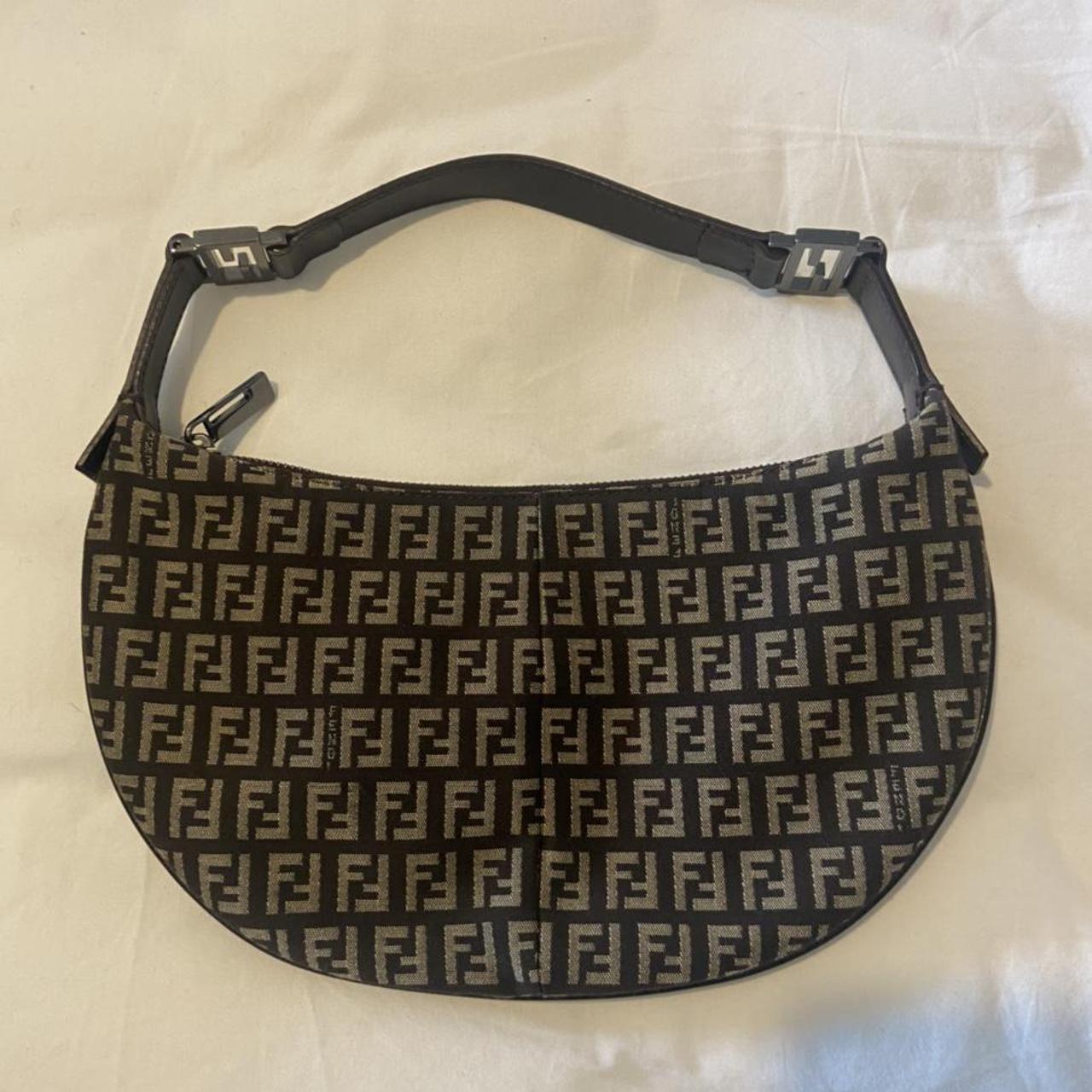 Very rare vintage Fendi monogram baguette bag moon... - Depop