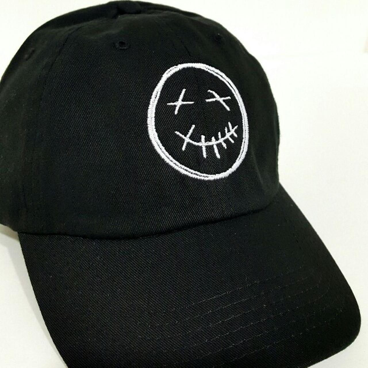 travis scott smiley face hat Polo style 6-panel... - Depop