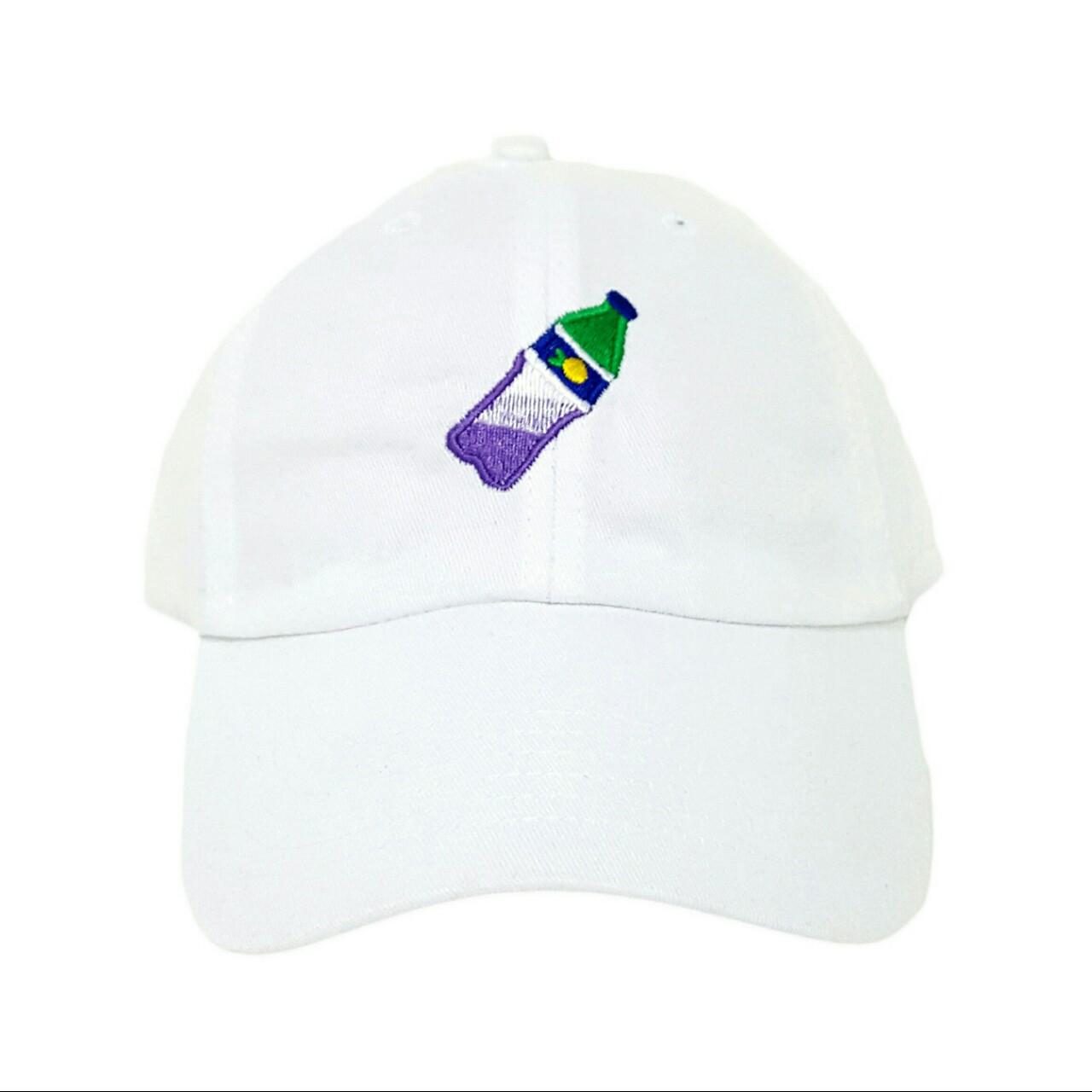 Sprite lean bottle hat - white - Depop