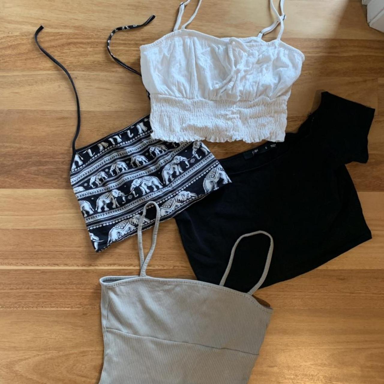 FOUR CROP PACK 🤩 all size 8/S. perfect for casual... - Depop