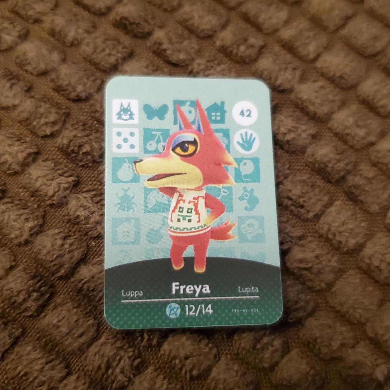 Freya Animal Crossing amiibo card 1" official amiibo... - Depop