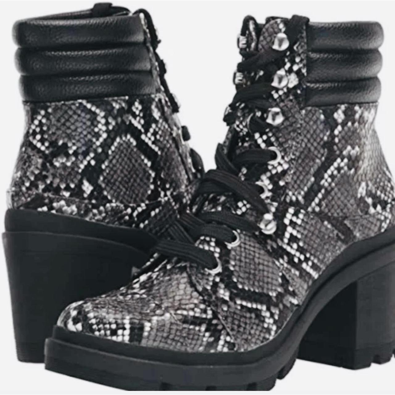 Rampage Spence Women's High Heel Combat Boots Size... - Depop