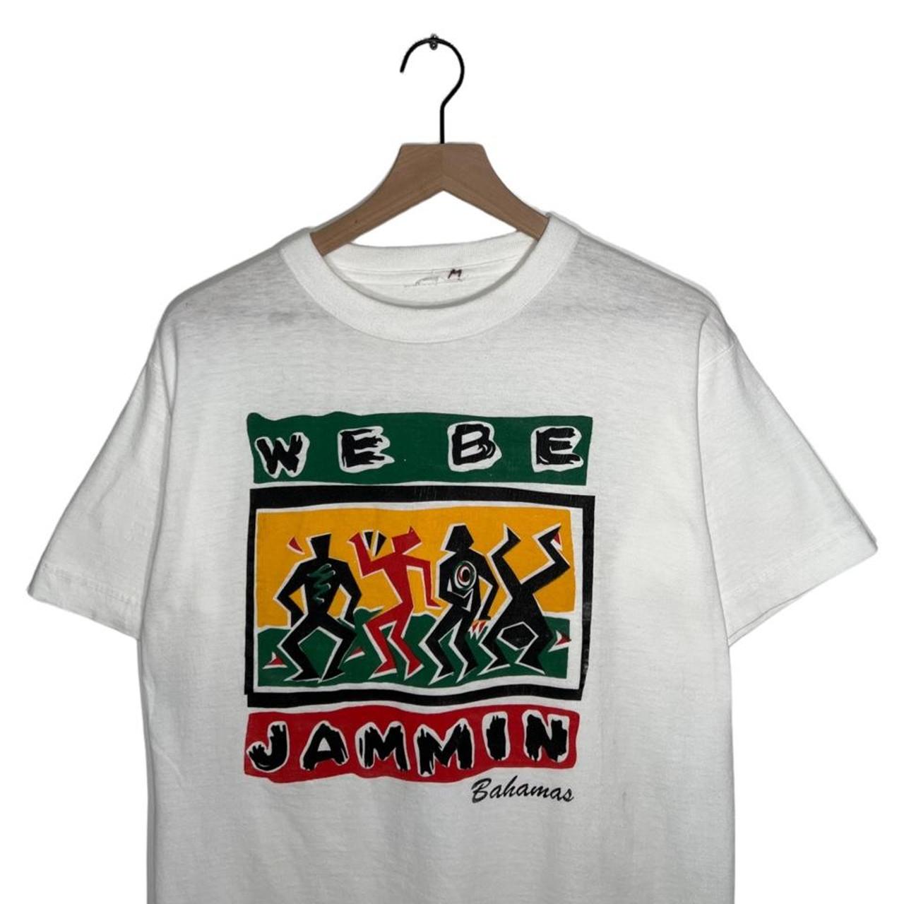 We Be Jammin Bahamas Vintage 90s Art Graphic T-Shirt... - Depop