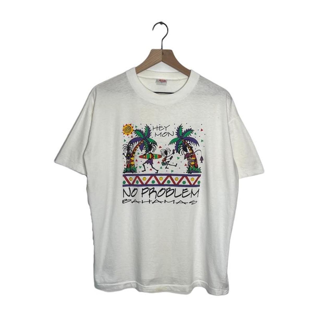 Hey Mon No Problem Bahamas Vintage 90s Graphic... - Depop