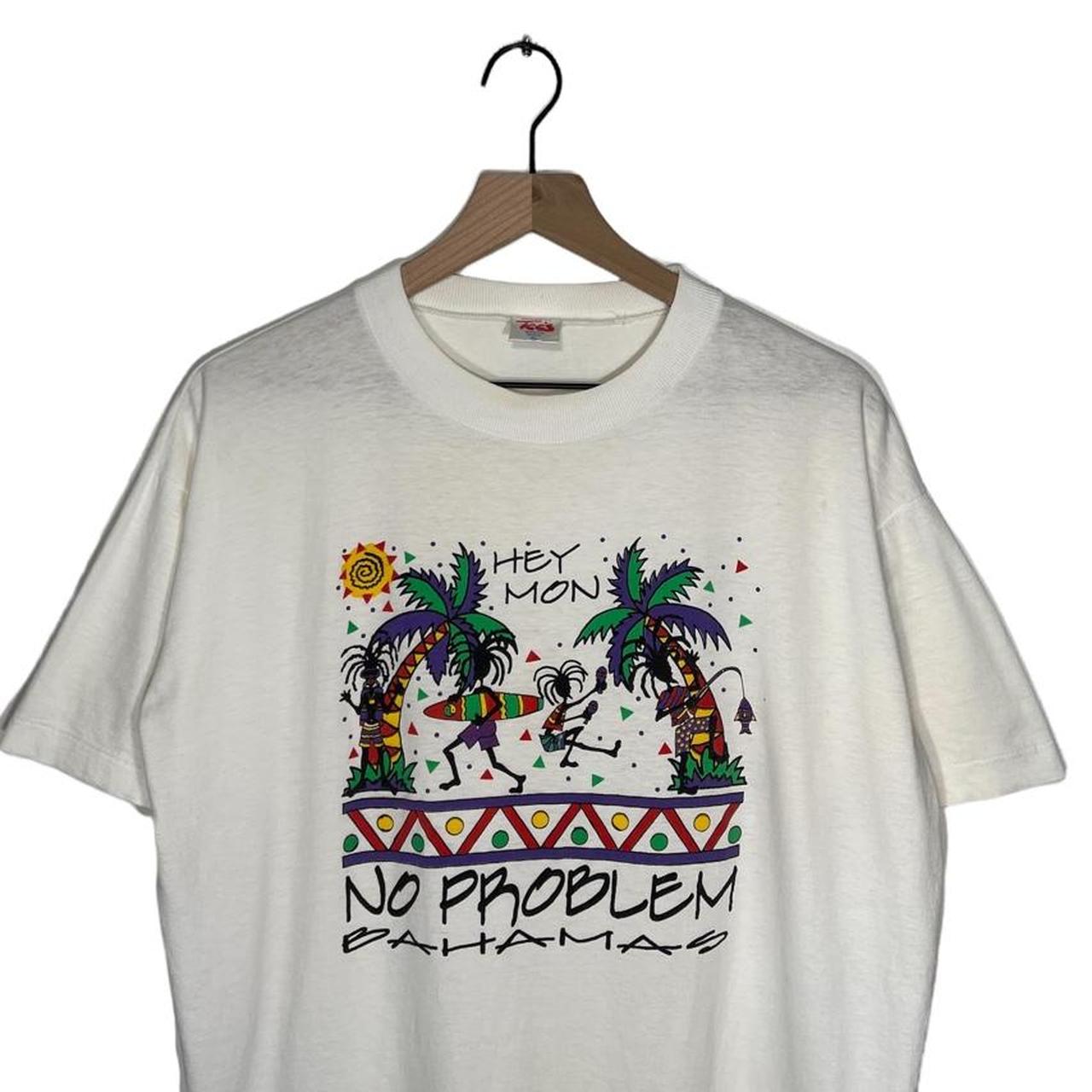 Hey Mon No Problem Bahamas Vintage 90s Graphic... - Depop