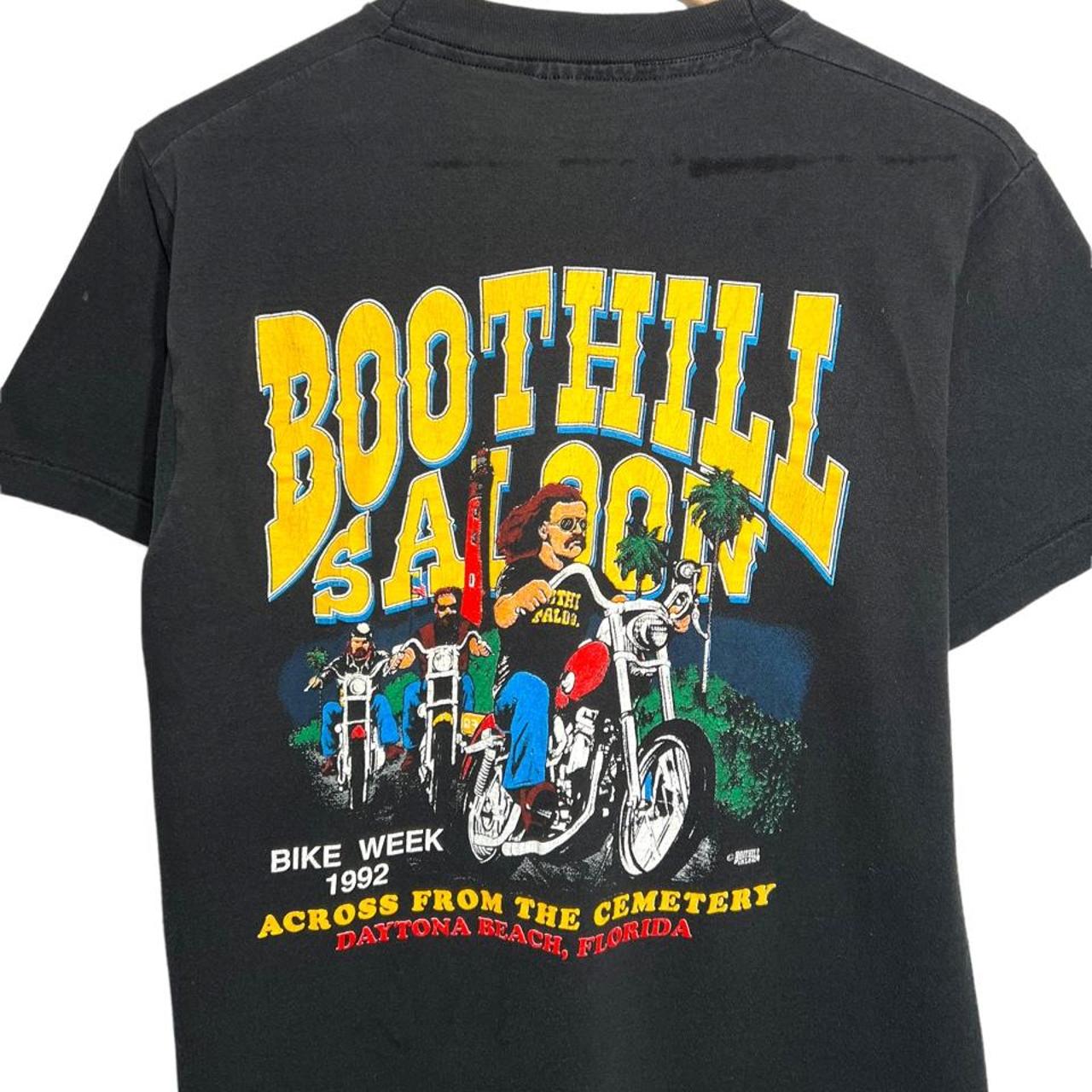 Boot Hill Saloon Motorcycle Vintage 80s Graphic... - Depop