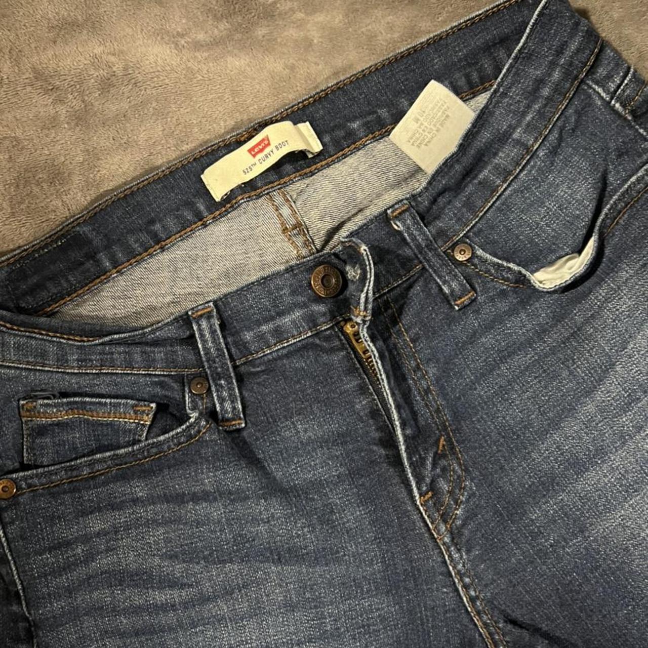 Levi 529 Curvy boot cut jeans Size 10M measurements... - Depop