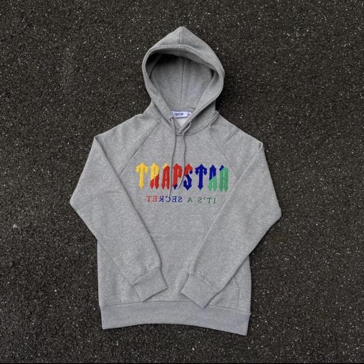 BRAND NEW - TrapStar Candy Grey Hoodie. 100%... - Depop