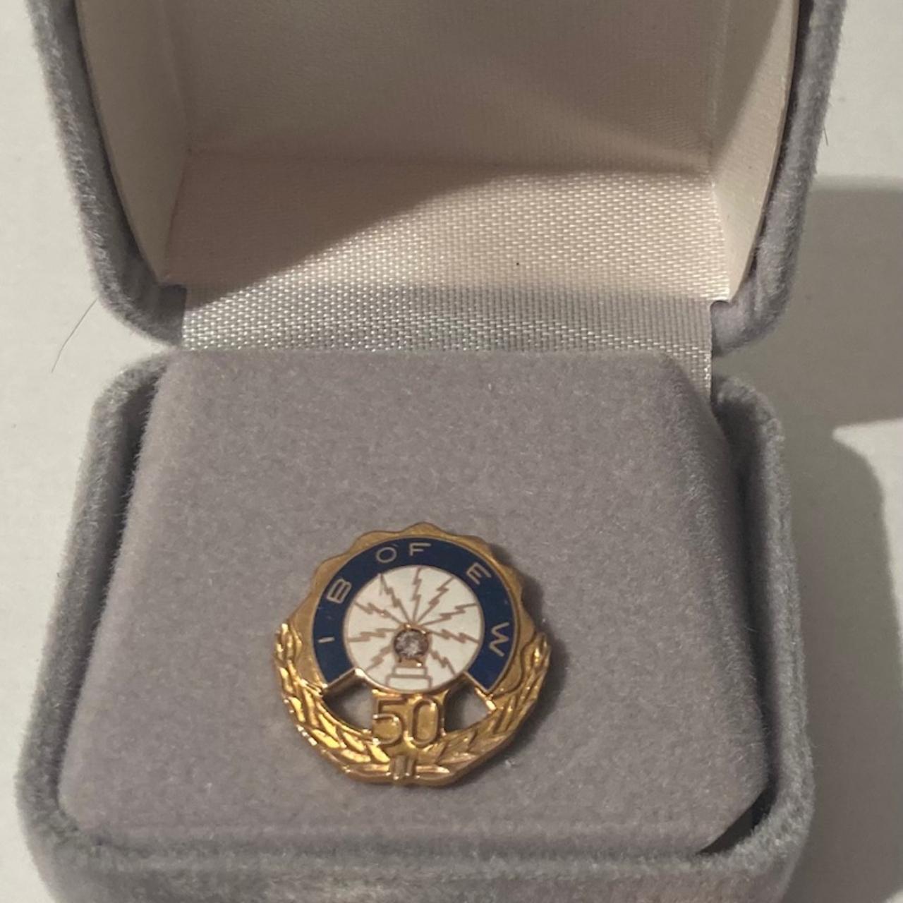 Vintage Metal 1/10 10K Gold Tack Pin, IB of EW,... - Depop