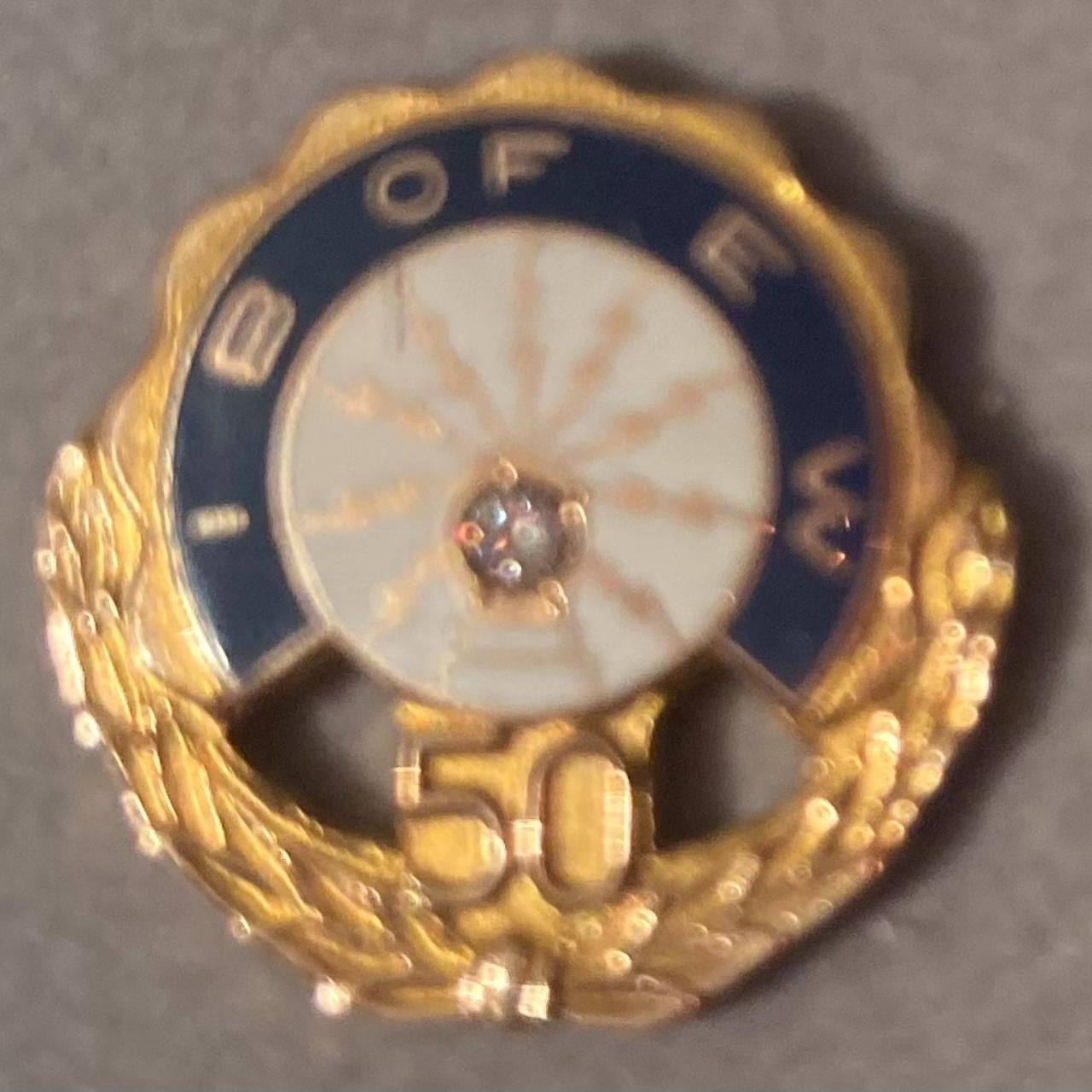 Vintage Metal 1/10 10K Gold Tack Pin, IB of EW,... - Depop