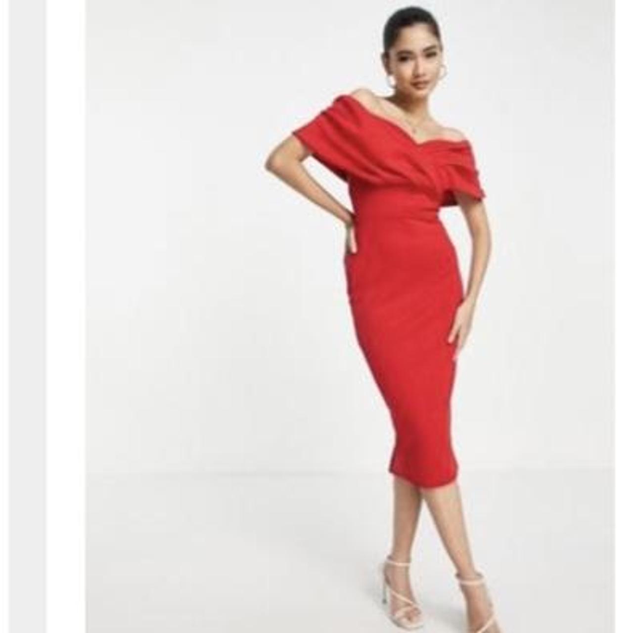 True Violet Women's Red Dress | Depop