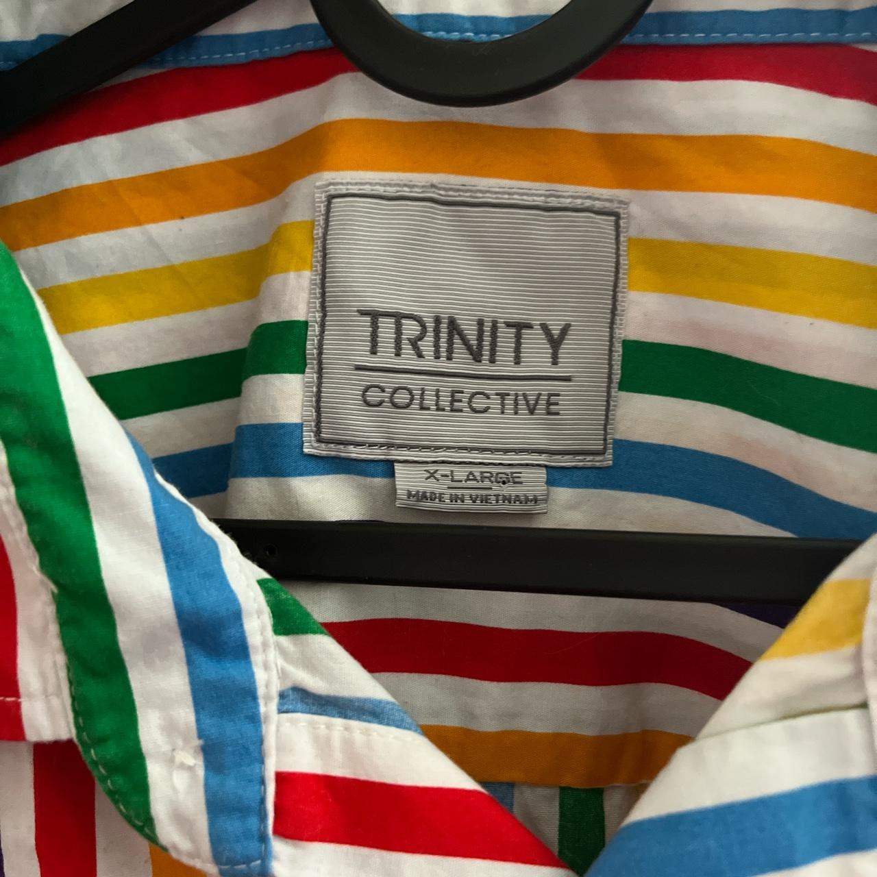 Cute men’s XL striped rainbow shirt! I love this... - Depop