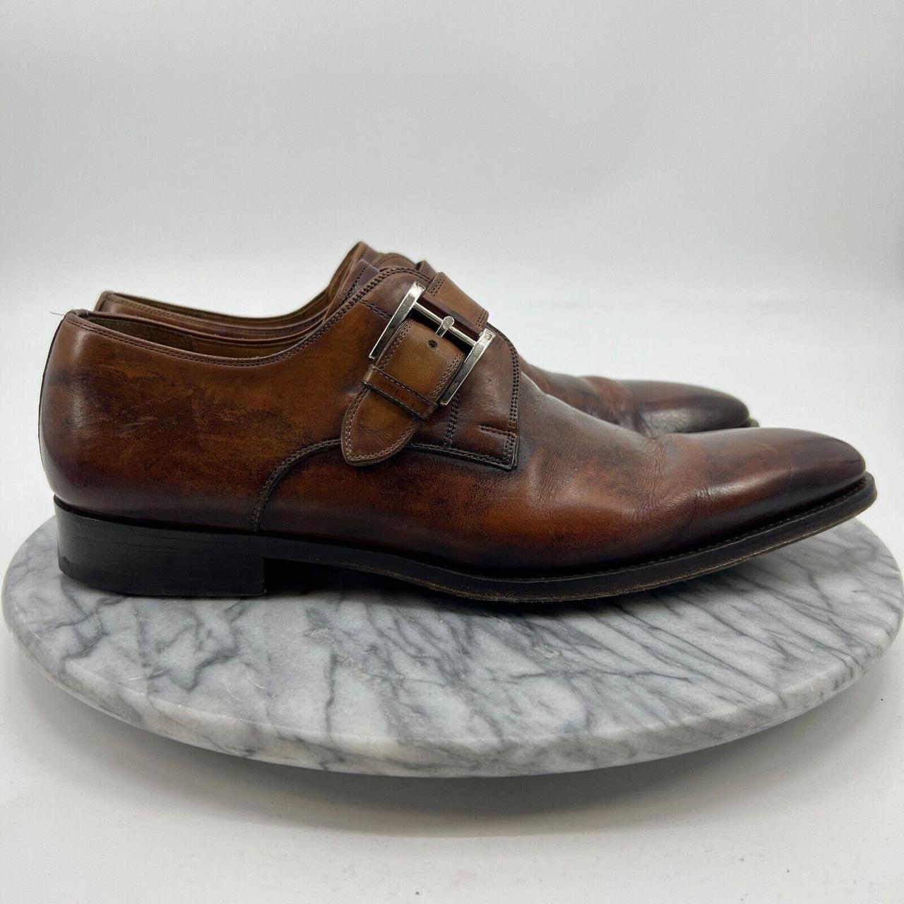 Magnanni Marco II Dress Shoes Mens 9 Brown Leather... - Depop