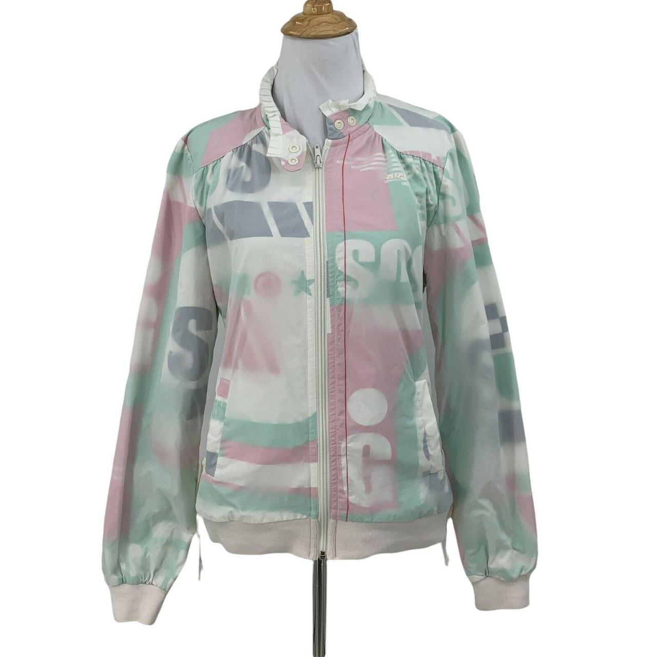 Vintage Gsus Sindustries Retro Jacket L Large Ruffle... - Depop