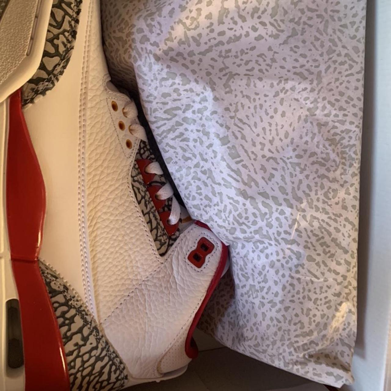 Jordan 3 Cardinal red size 9.5 men #Jordan #jordan3s... - Depop