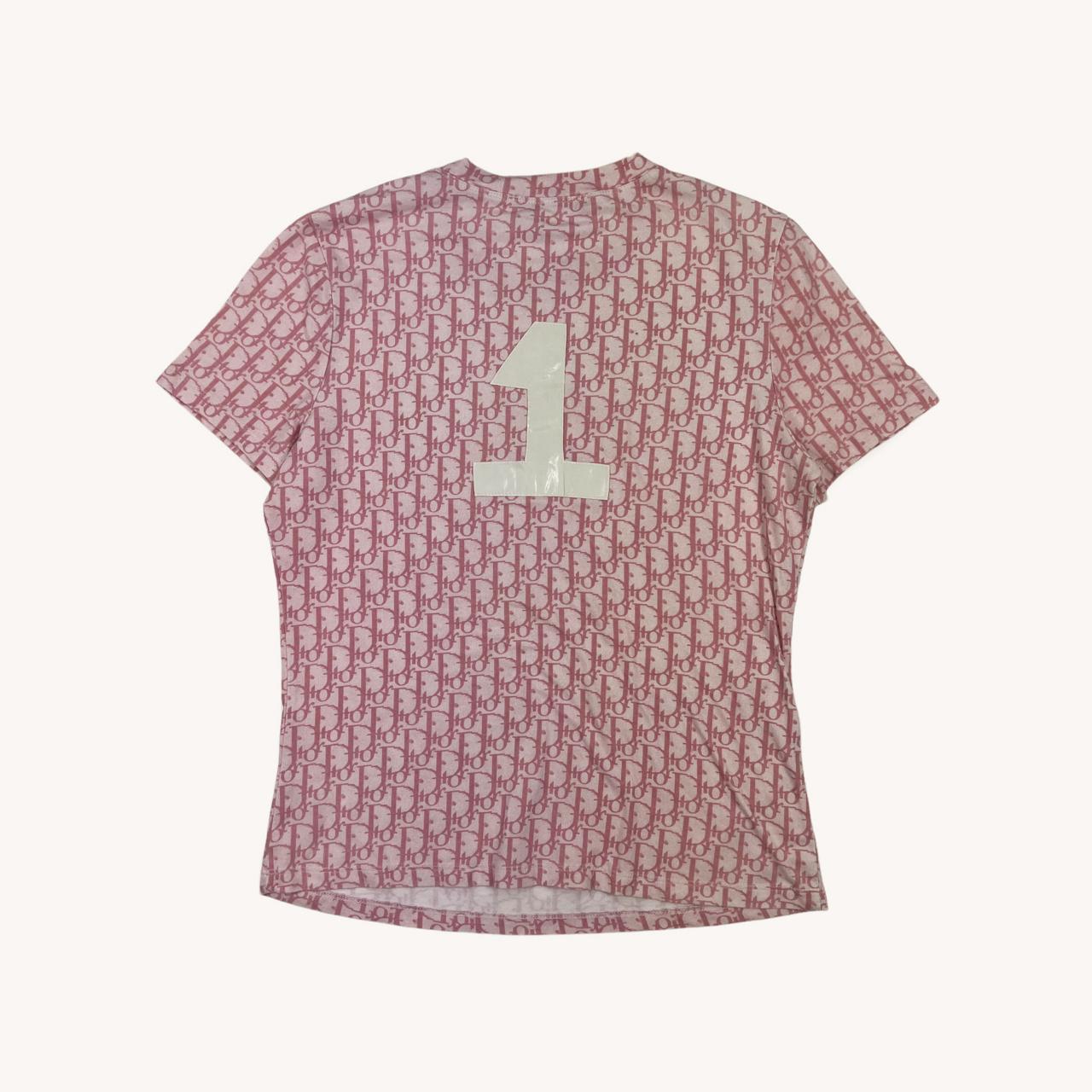Rare Pink 90s Christian Dior Monogram T-Shirt Fits... - Depop