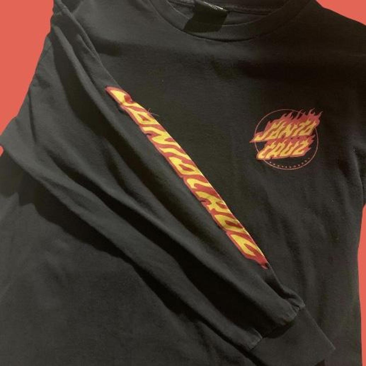 Santa Cruz Flame long sleeve Worn multiple times... - Depop