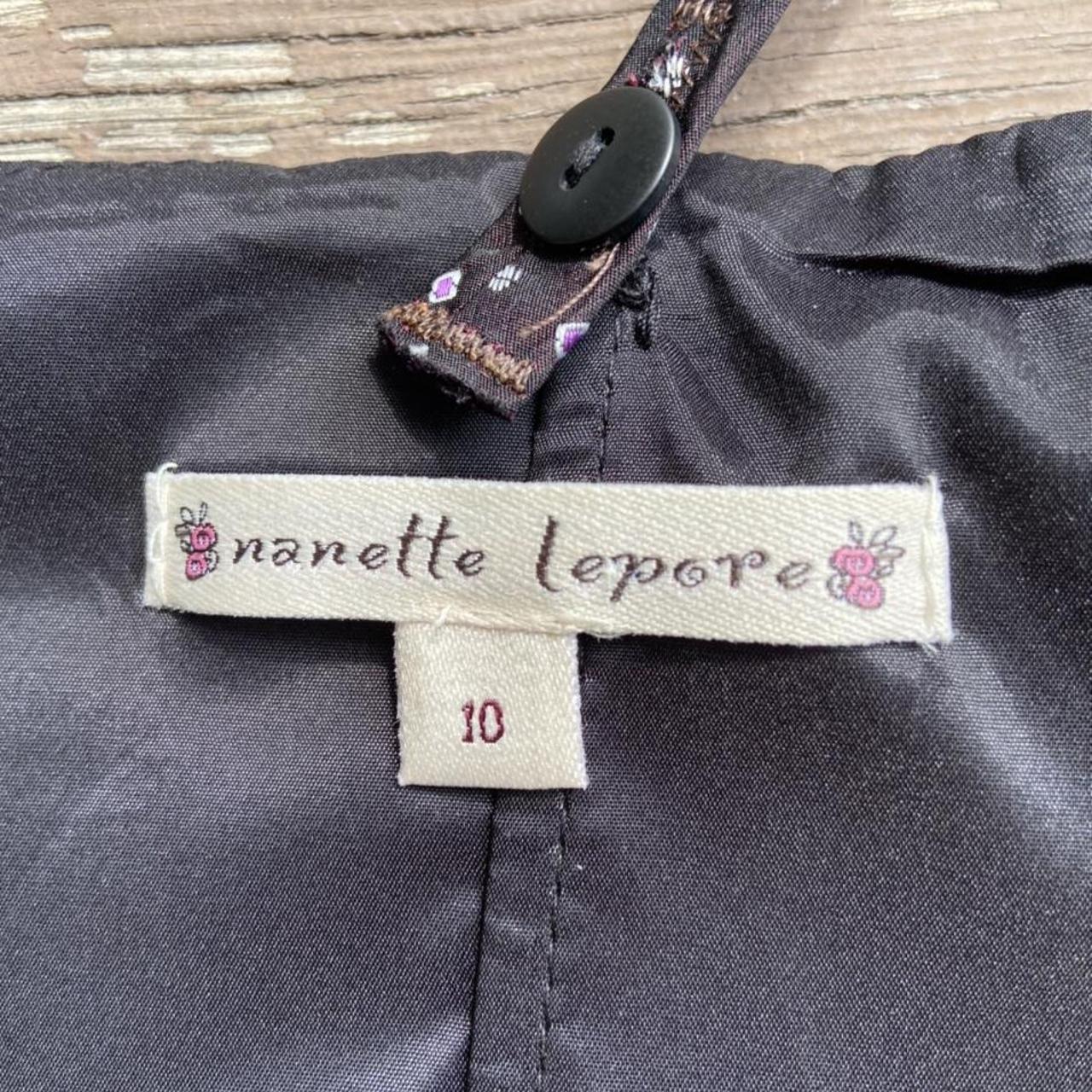 Vintage Nanette Lepore corset style top with ruffled... - Depop