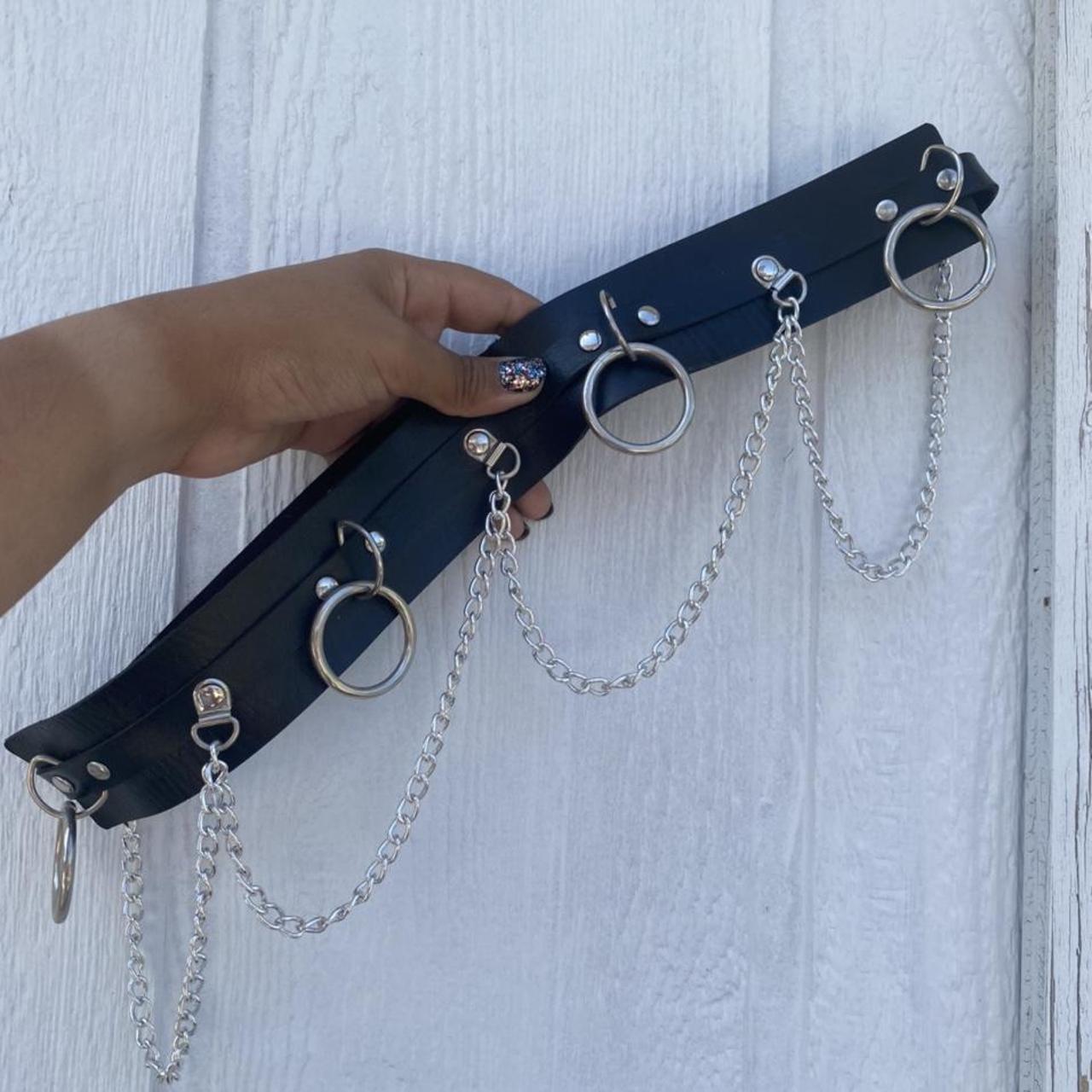 Black punk goth chain belt #goth #punk #rock #belt - Depop