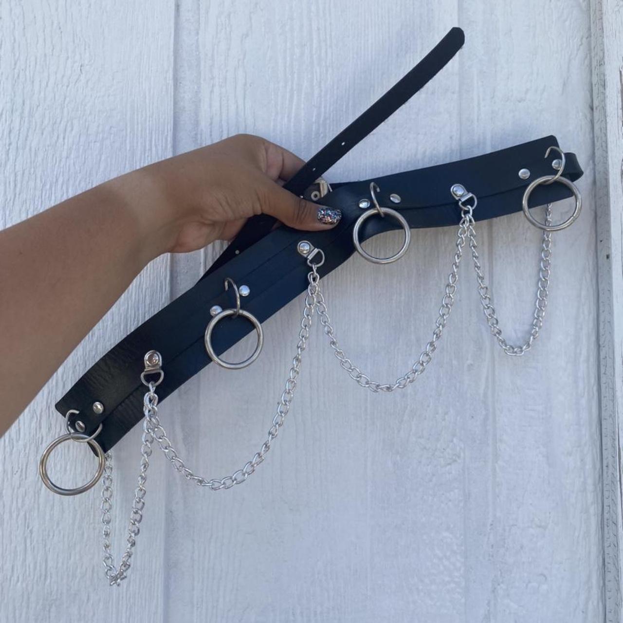 Black punk goth chain belt #goth #punk #rock #belt - Depop
