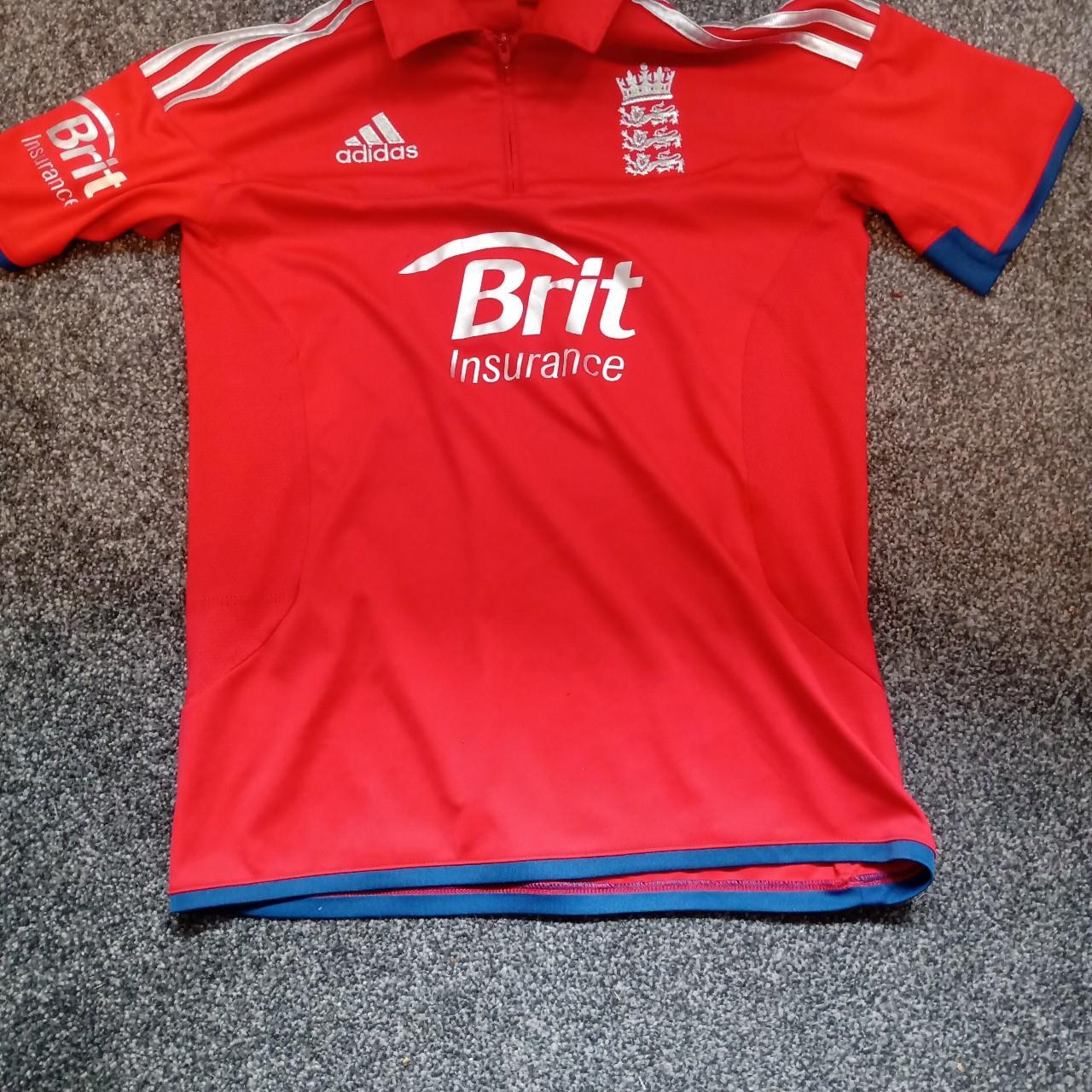 England Cricket top ODI/T20 Brit Insurance Adidas... - Depop