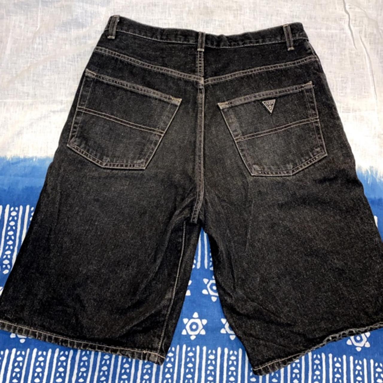 Black Denim Guess Shorts Men’s size 31 Never worn... - Depop