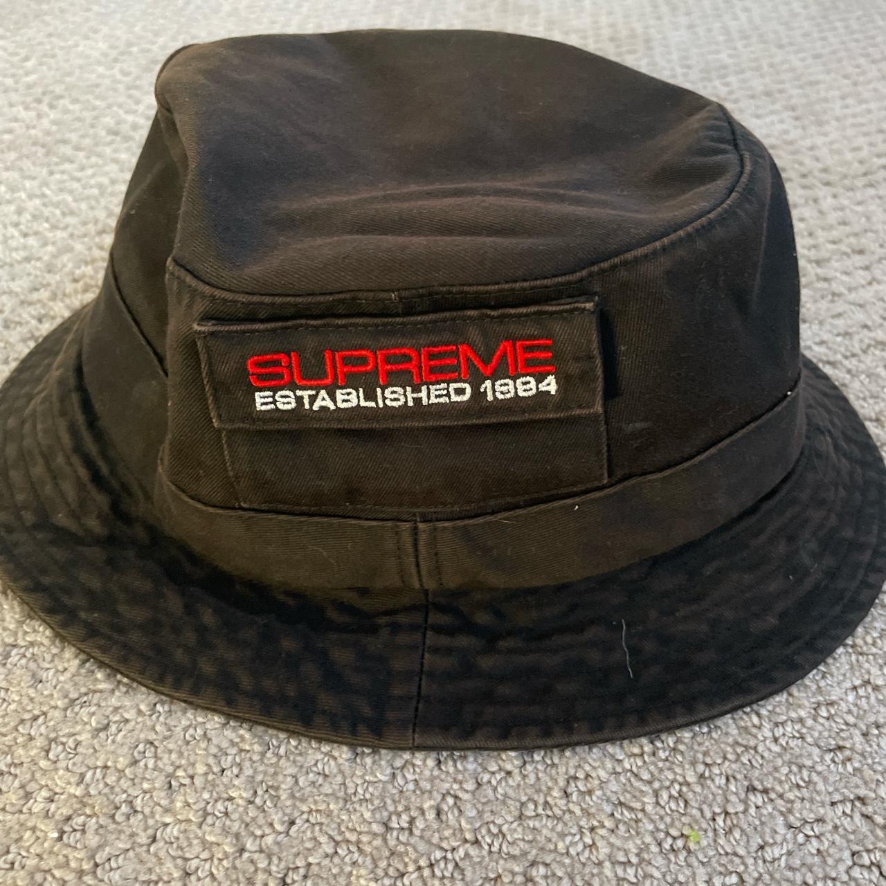 Supreme Men's Black Hat | Depop