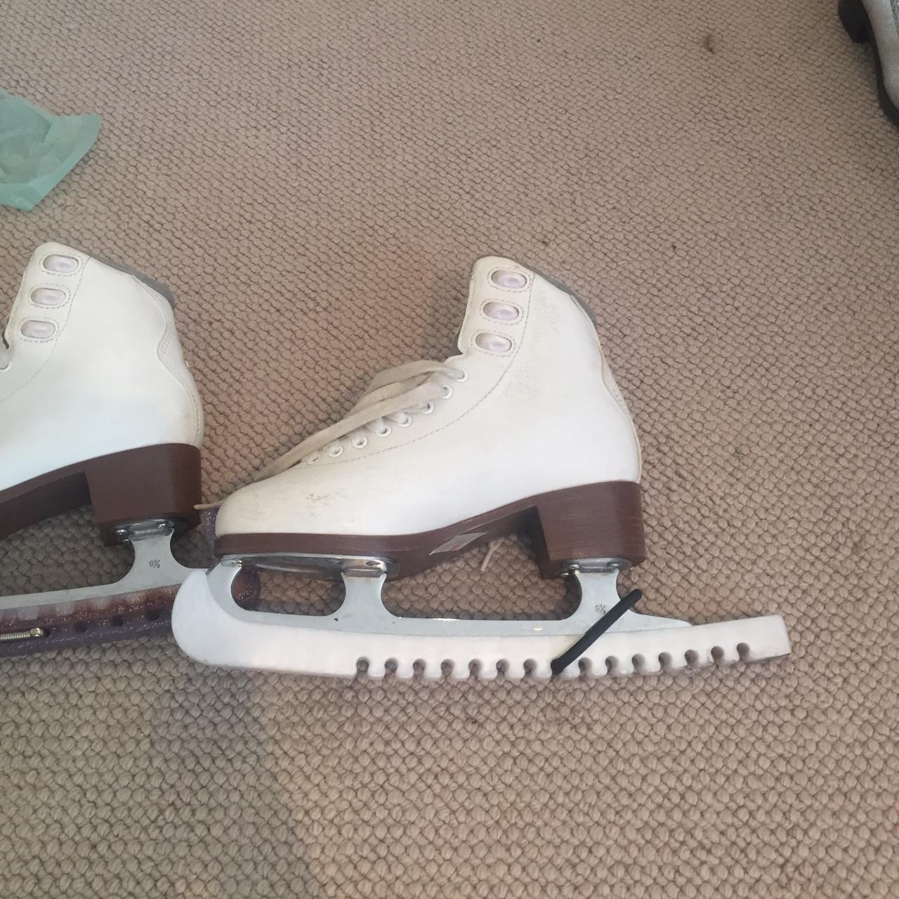 Graph Bolero White Ice Skates - size 5 great... - Depop