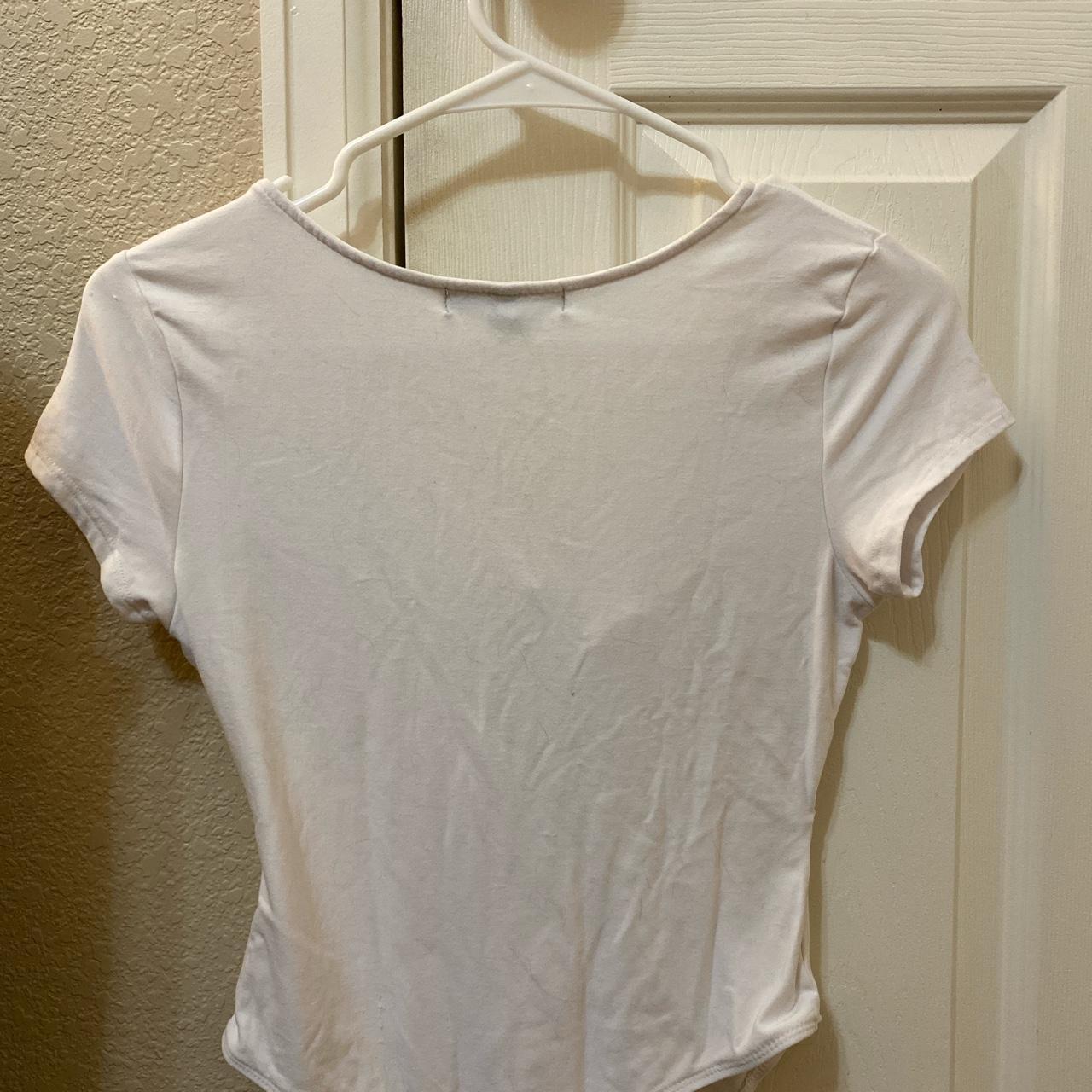 Derek heart white body suit - would fit XS-S -... - Depop