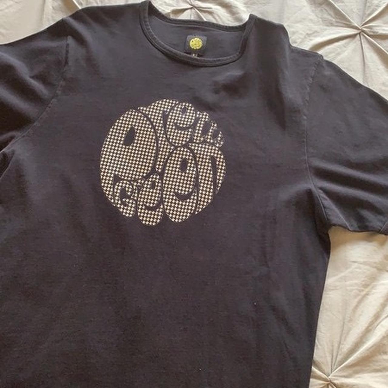 - Black Pretty Green T-Shirt with dogtooth logo -... - Depop