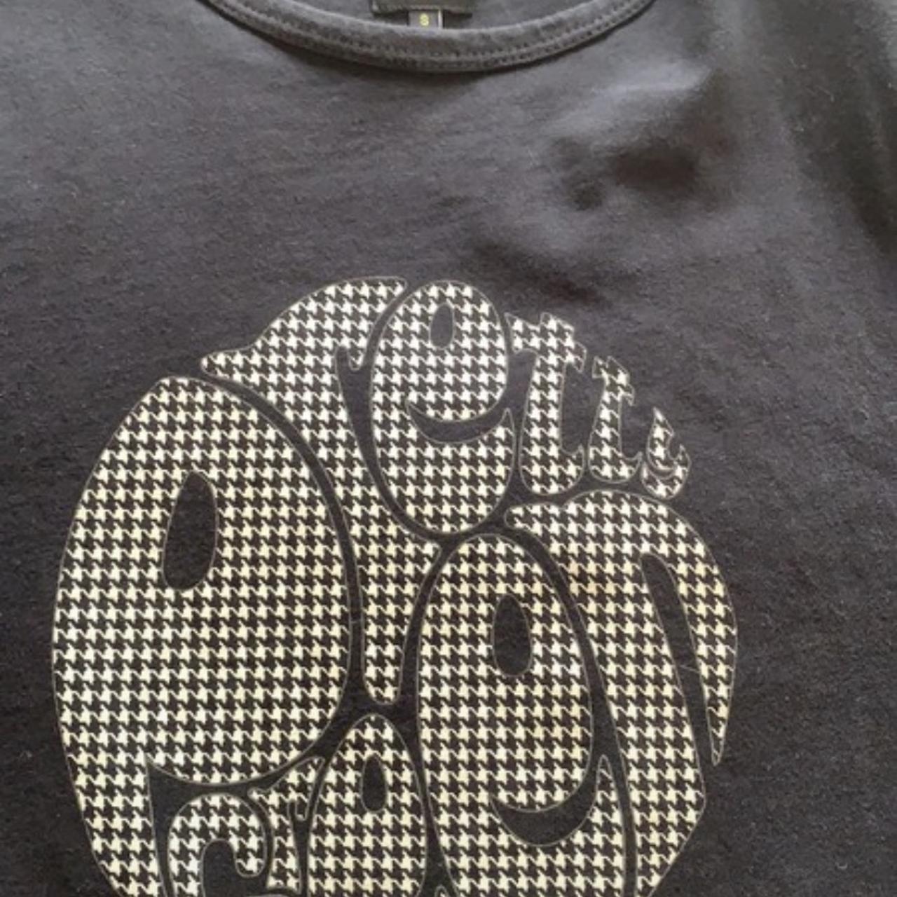 - Black Pretty Green T-Shirt with dogtooth logo -... - Depop