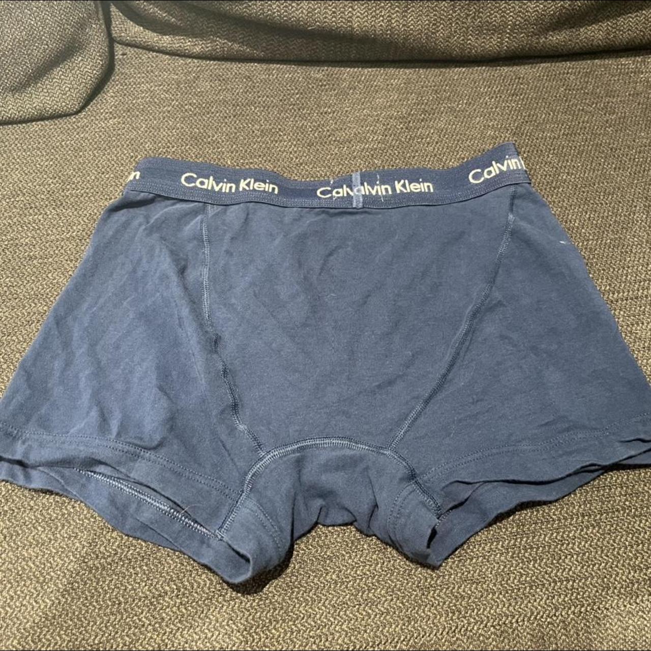Mens CK boxers Dark blue Size small but a really... - Depop