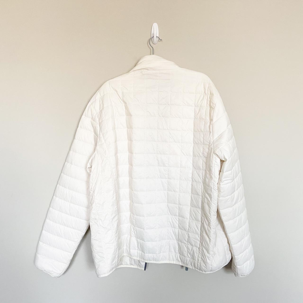 Microsoft USA White Light Puffer Jacket Mens... - Depop