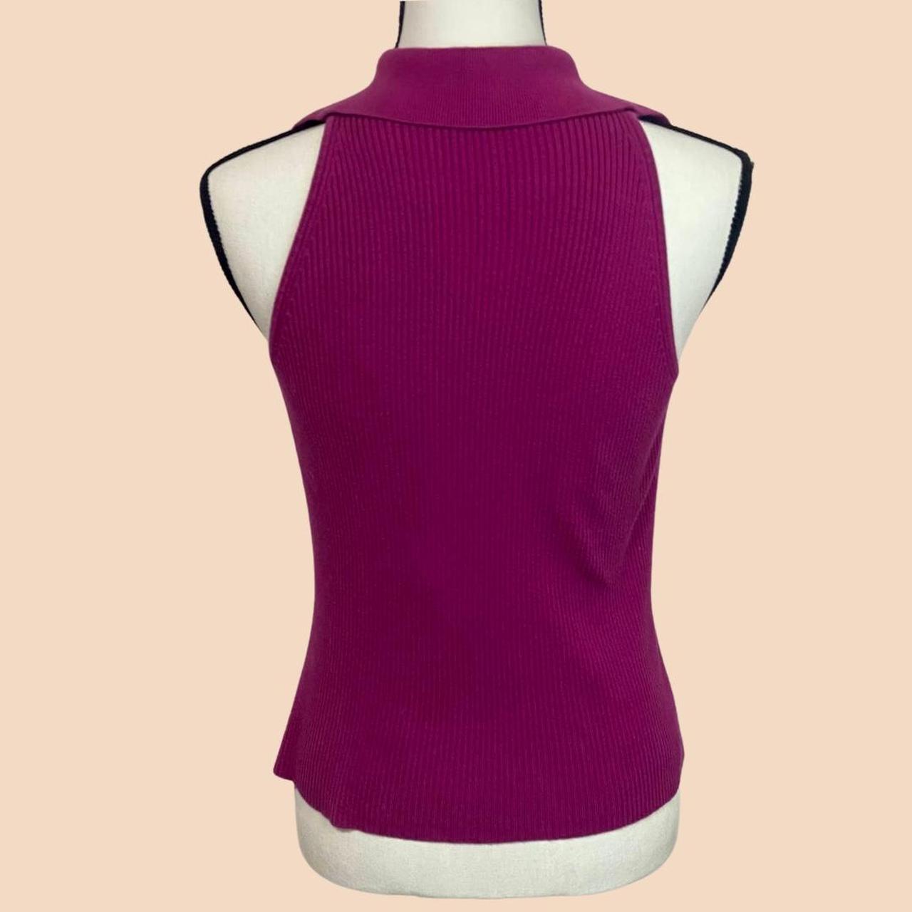 Valerie Stevens ribbed collared tank. This 90’s cool... - Depop