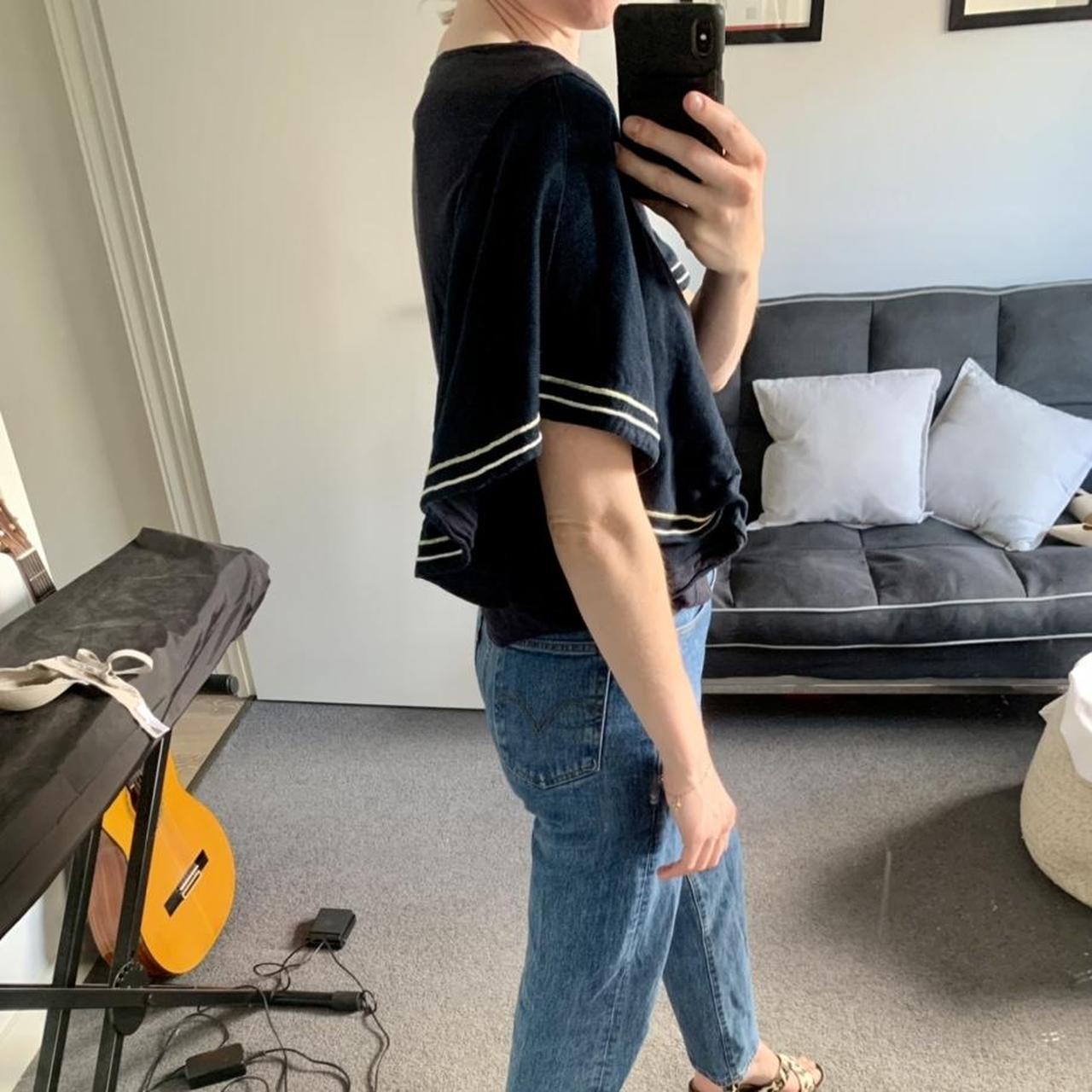 Sass And Bide Top Size S Navy Cotton With Gorgeous Depop