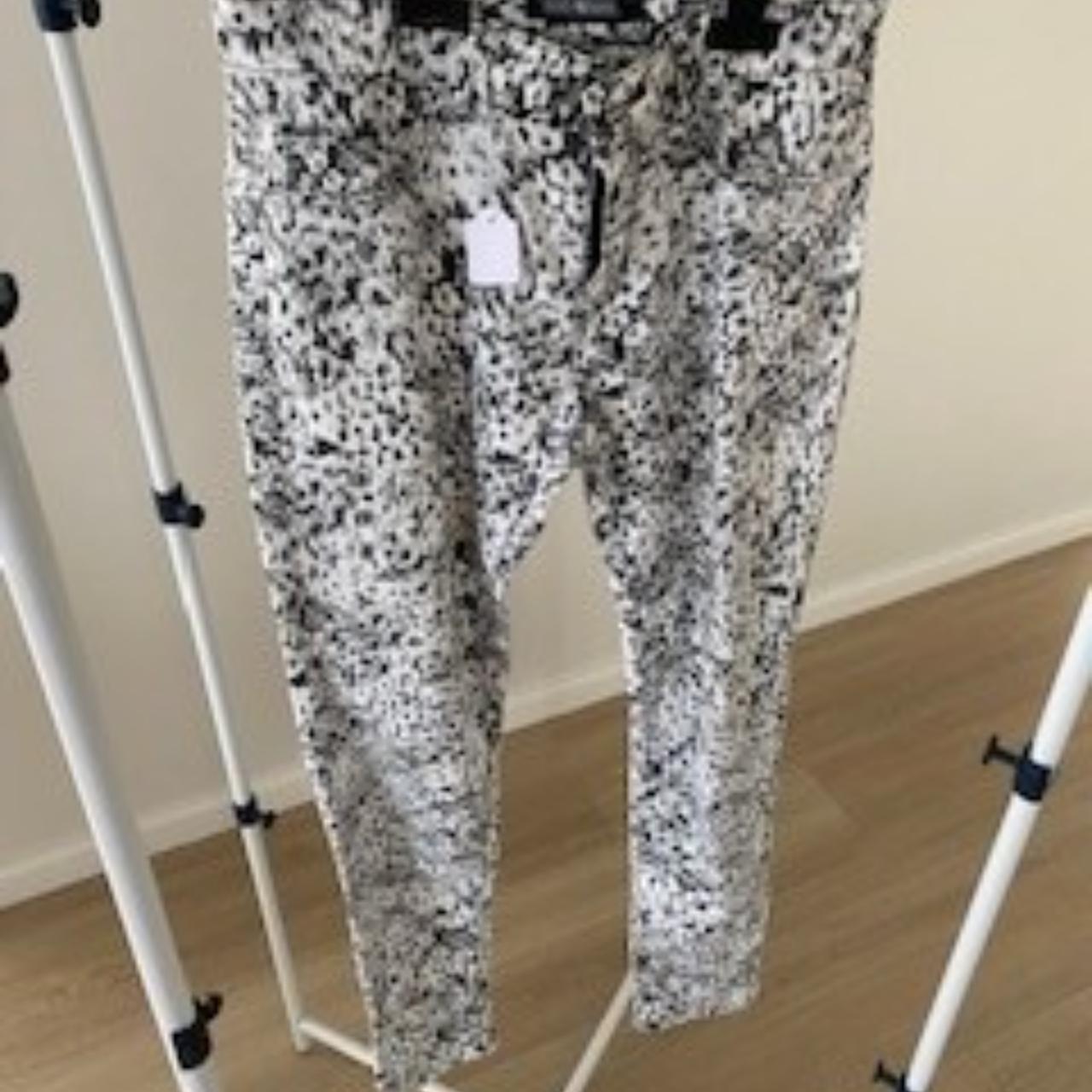 SABA Jeans. Black/White. Slim Fit. Size 26. Great... - Depop
