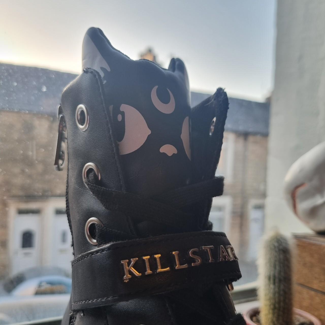 Killstar cat boots, worn once, size 8 comfortable... - Depop