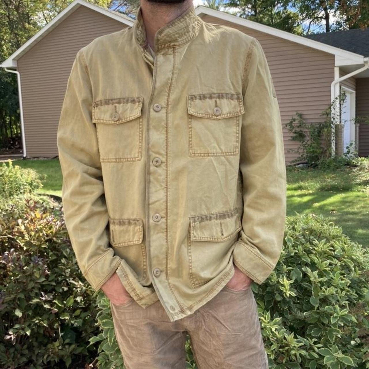 Converse One Star khaki jacket 100 cotton army. Depop