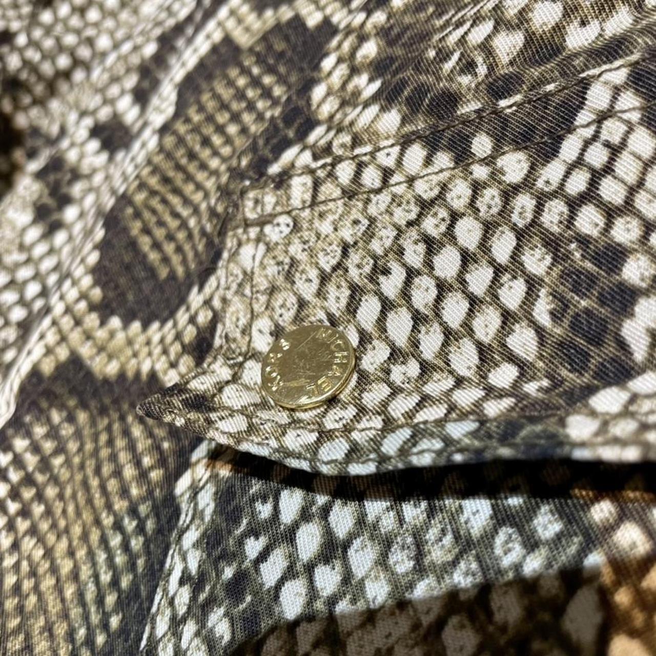 MICHAEL Michael Kors Snake Print Belted Cargo Pants... - Depop