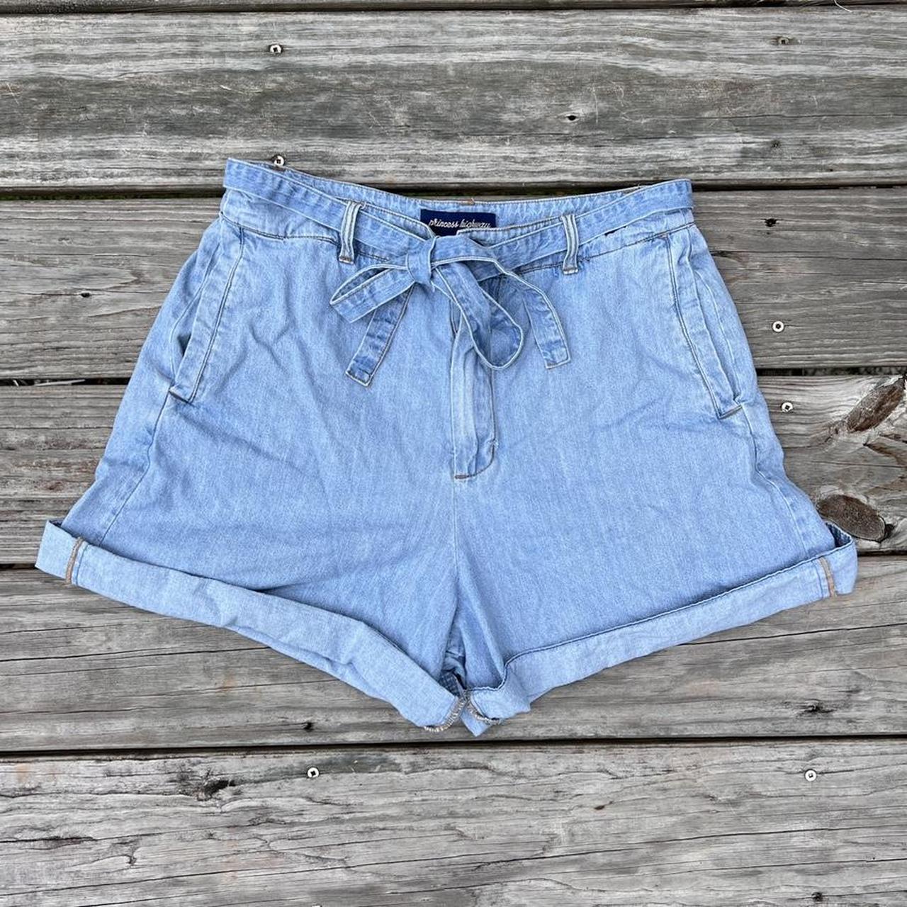 Princess Highway AUS 12/US 8 pale blue denim shorts!... - Depop